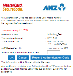 3D Secure | ANZ Indonesia